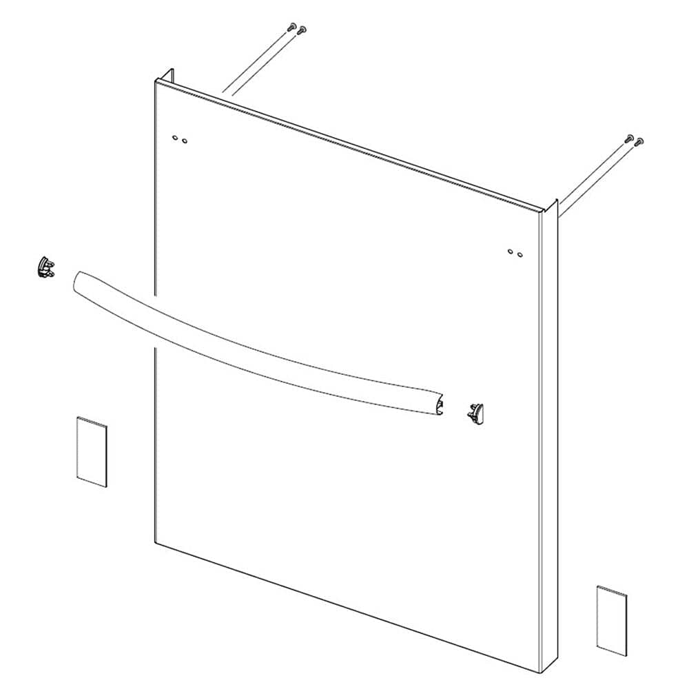 Samsung DD97-00619B Dishwasher Door Outer Panel Assembly