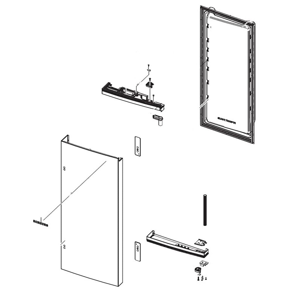 Samsung DA91-05272B Assy Door Foam-Ref Right
